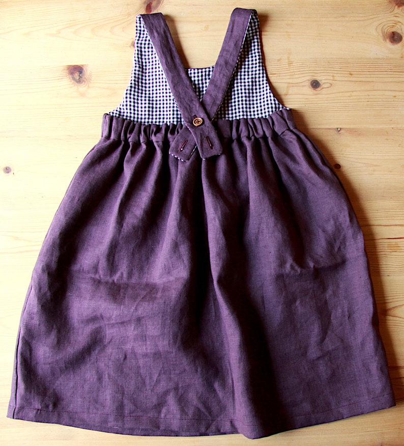 Girls Pinafore Sewing Pattern PDF tutorial with step-by-step | Etsy