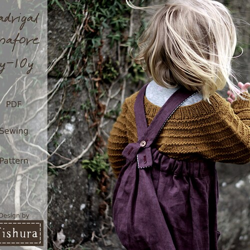 Girls Pinafore Sewing Pattern PDF Tutorial With Step-by-step - Etsy