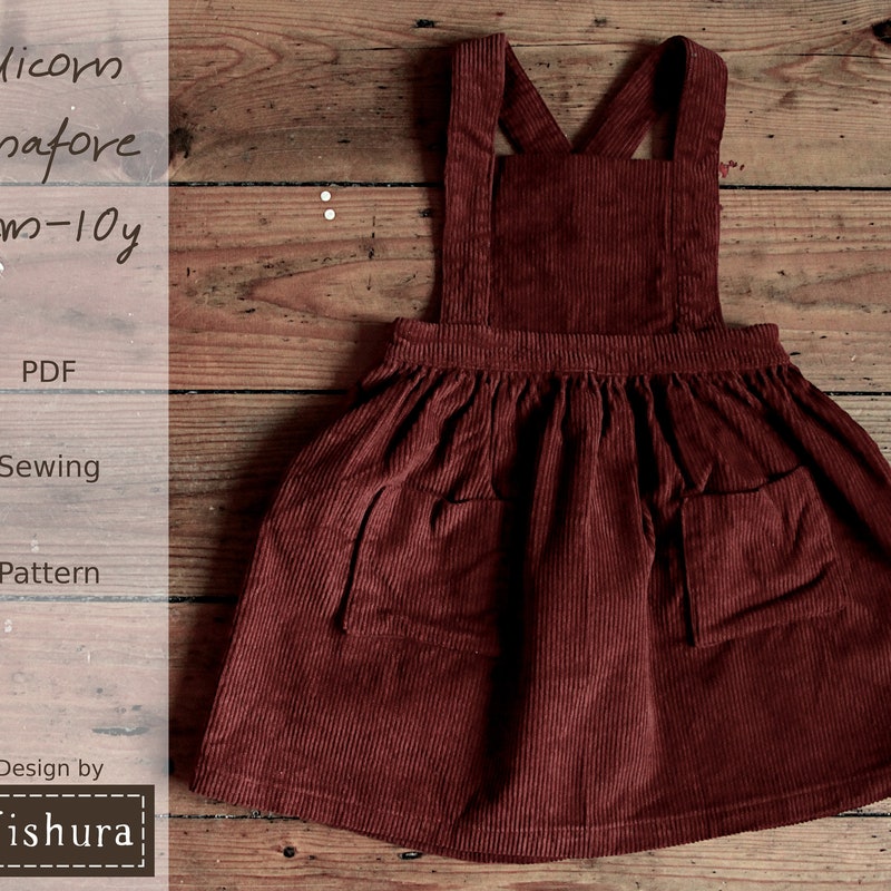 Pinafore Dress Pattern Girls - Etsy