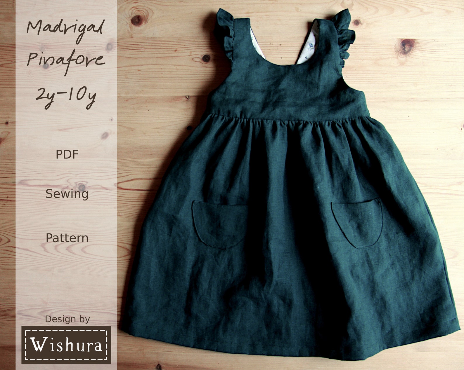 Sewing Pattern PDF Girls Pinafore Pattern Dress Sewing | Etsy