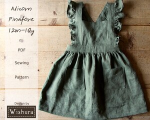 Forager Pinafore PDF Digital Sewing Pattern Cottagecore Apron Pinafore ...