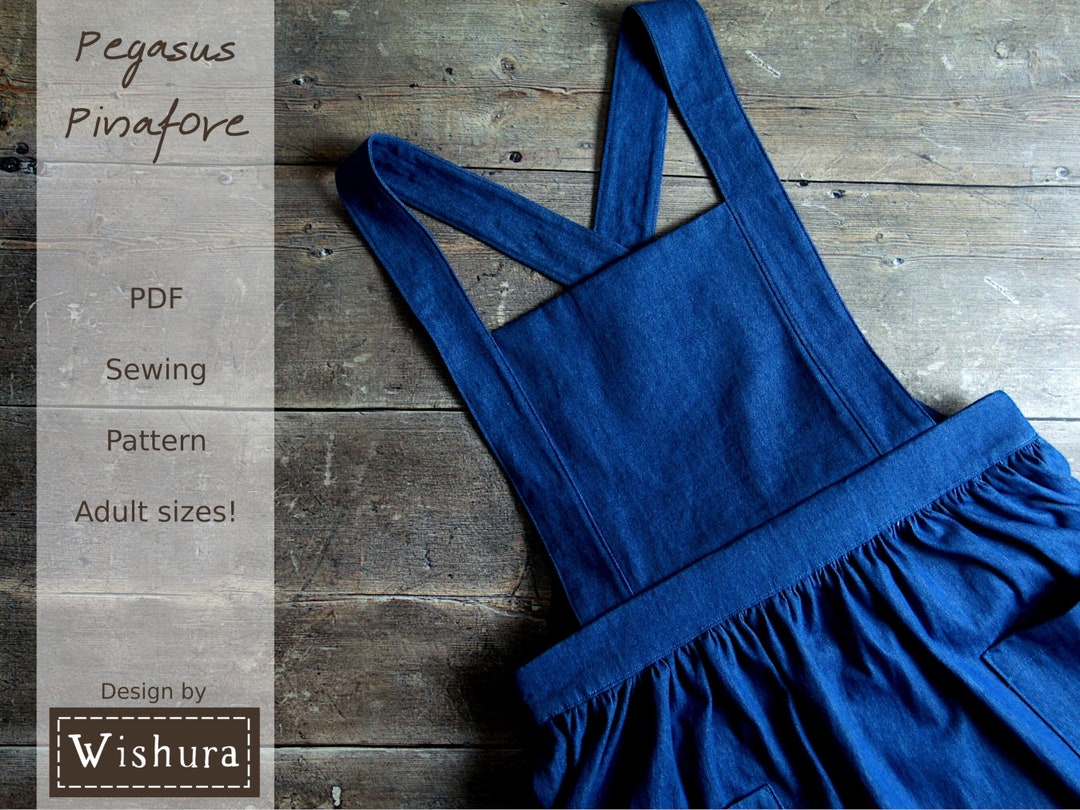 Pinafore Dress Pattern, Sewing Pattern for Women With Step-by-step ...