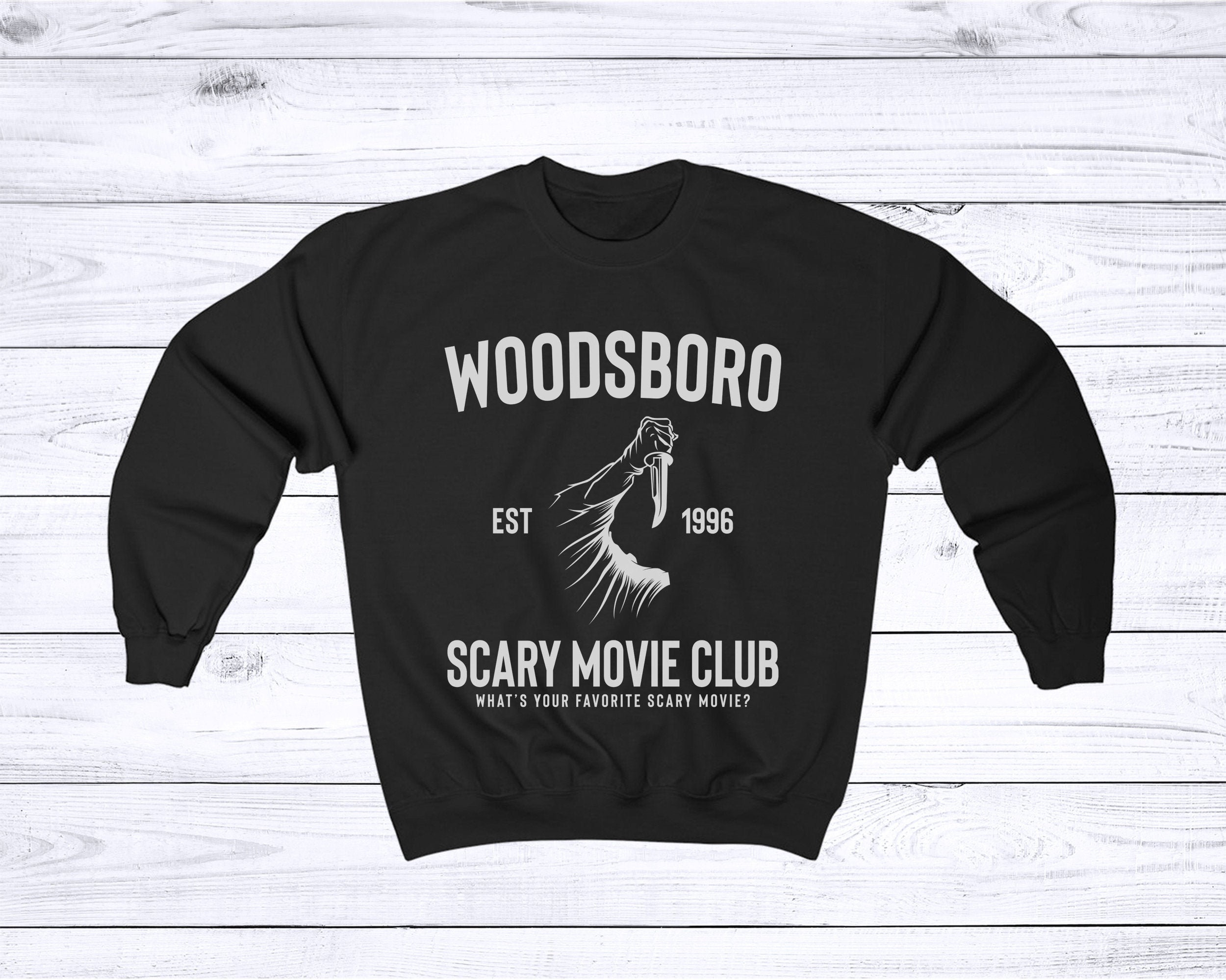Scream Movie Sweater | Woodsboro Horror Film Shirt | Horror Movie Gifts ...