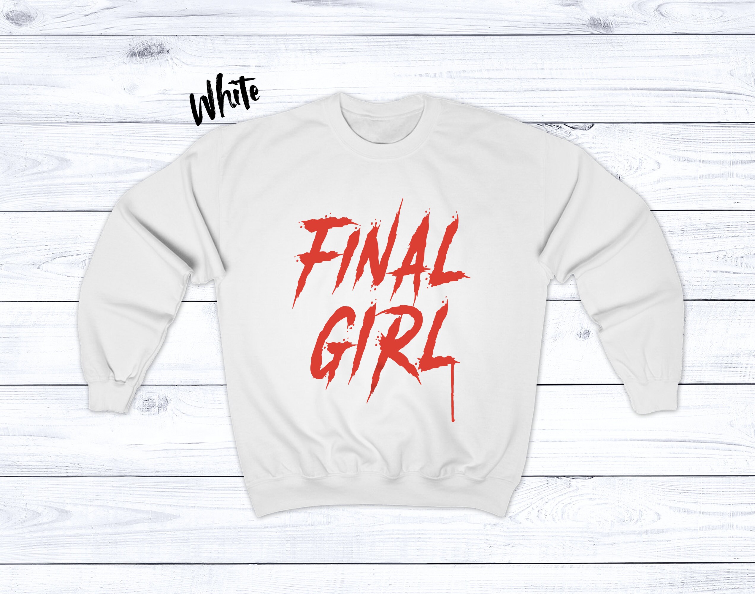 Final Girl Horror Movie T Shirt | Friday the 13th | Halloween Sweater ...