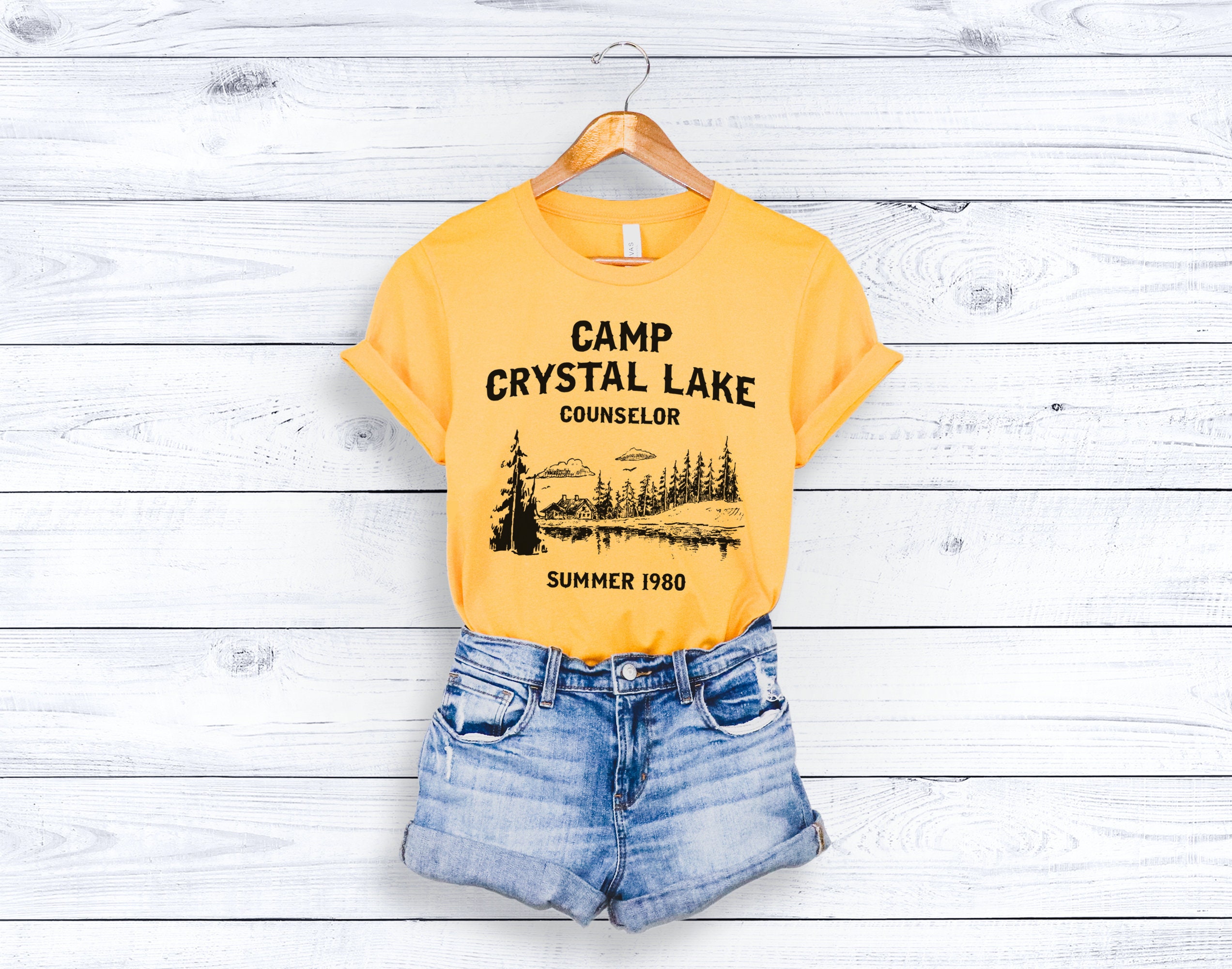 Camp Crystal Lake Shirt Friday The 13th Jason Voorhees Horror Etsy