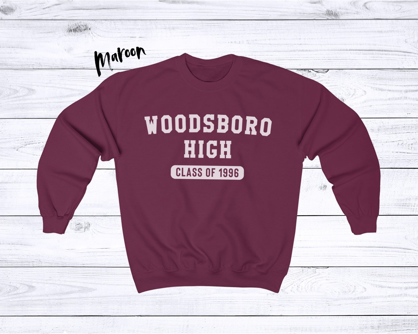 Scream Movie Sweater Woodsboro High Sweater Woodsboro - Etsy
