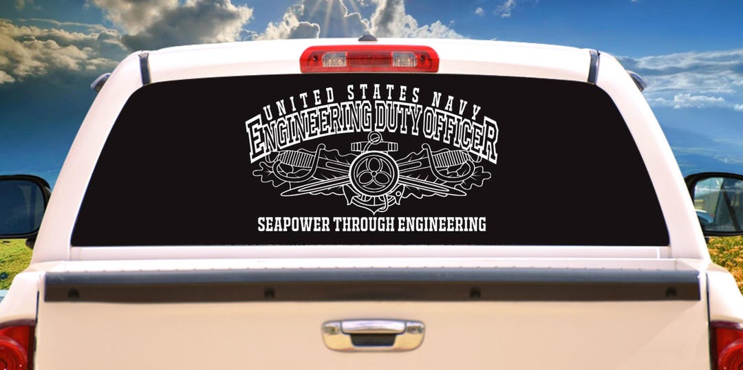 US Navy EDO Engineering Duty Officer Decal: Liberty Vinyl Design - Etsy
