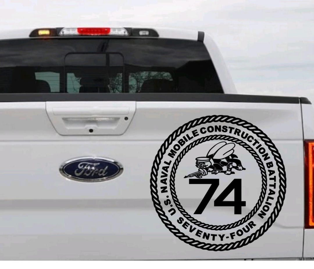 NMCB 74 U.S. Navy Seabees Naval Mobile Construction Battalion 8", 10 ...