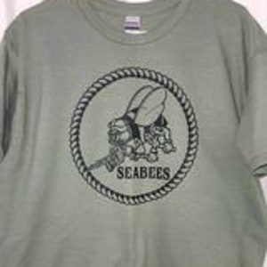 US Navy Seabees We Build We Fight Military Tee-shirt Patriotic Veteran ...