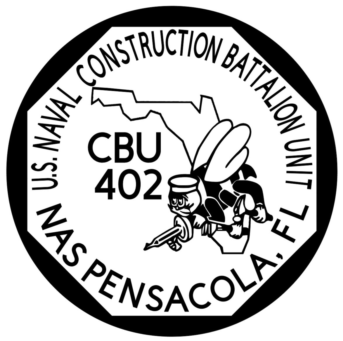 CBU 401 402 403 404 US Navy Seabees Battalions Vinyl Decals Various ...