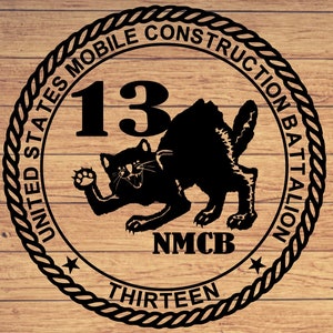 NMCB 10, 11, and 12 RNMCB 13 US Navy Seabees Battalions Window or ...