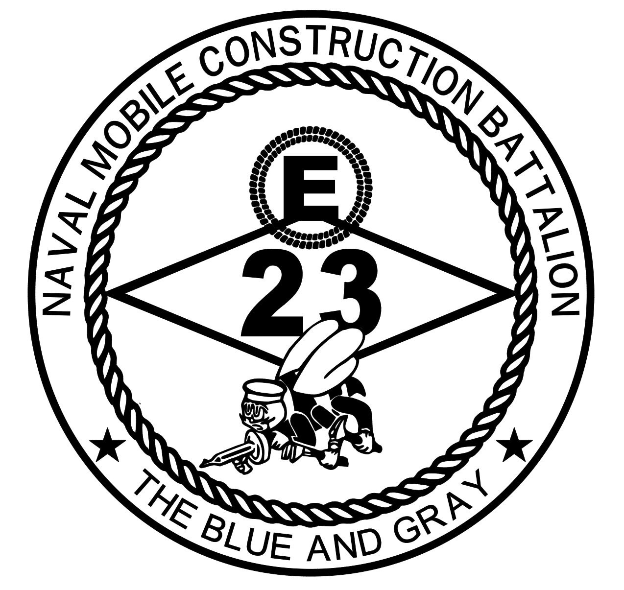 US Navy Seabees Vinyl Decal Options for NMCB 22, 23, 24 - Choice of ...