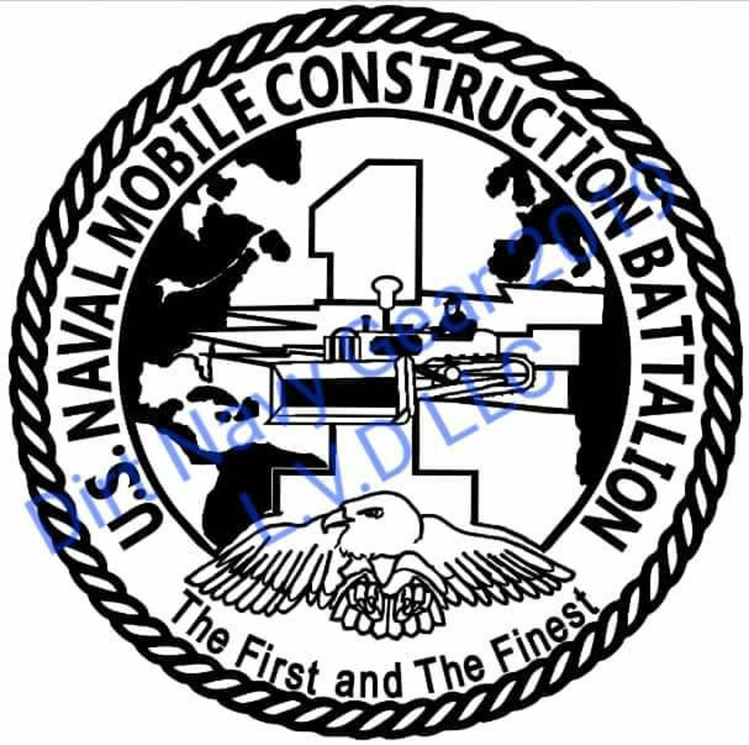NMCB 1 U.S. Navy Construction Battalion One vinyle décalque 8 - Etsy France