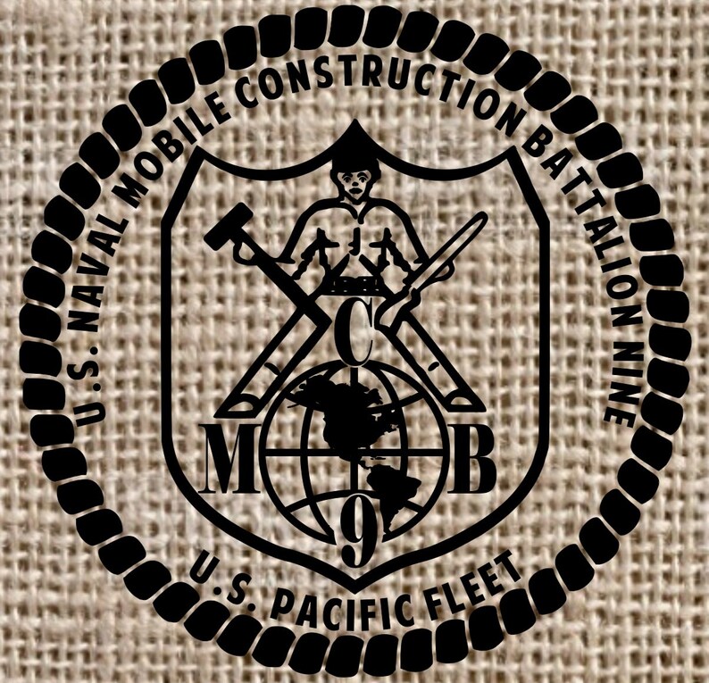 MCB 8 and MCB9 US Navy Seabees Battalions Vinyl Decals Various Sizes ...
