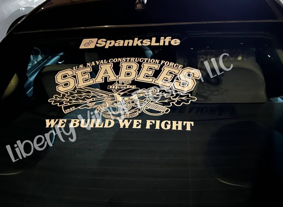 US Navy Seabee SCW Decal: Combat Warfare Vinyl Sticker - Etsy