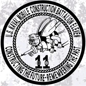 NMCB 10, 11, and 12 RNMCB 13 US Navy Seabees Battalions Window or ...