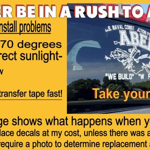 US Navy Seabees BEEP Decal (set of 2) - Red on White Layered Vinyl - Etsy