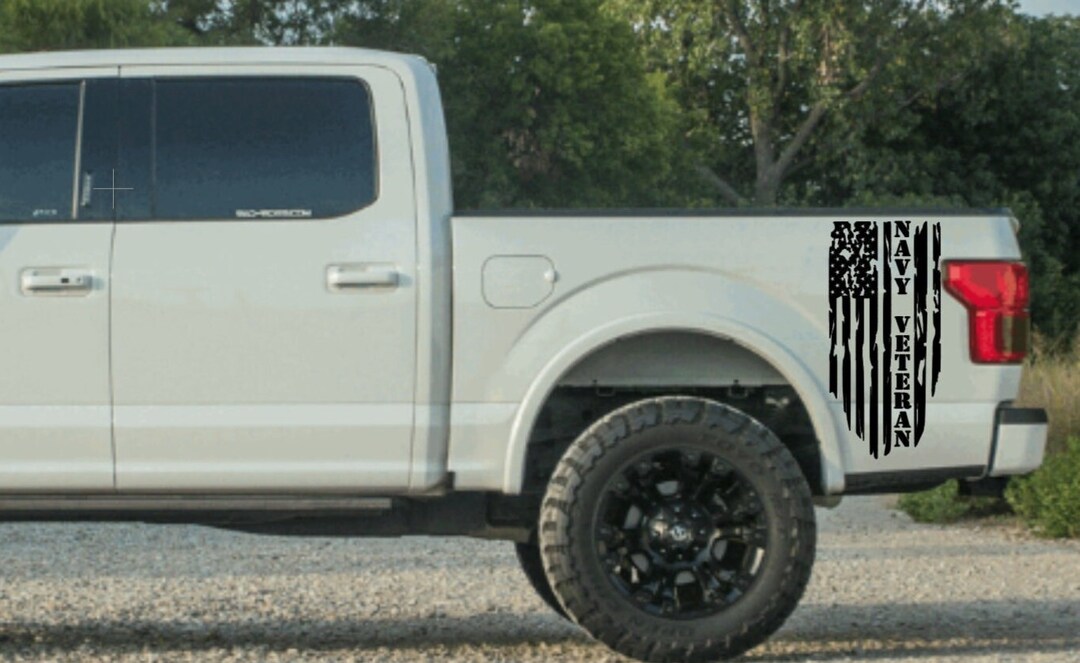 Military Branch Distressed Flag Decal: Navy, Army, Marines - Truck ...