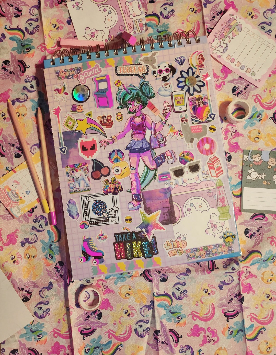 2000s Retro Decorated Sketchbook - Etsy