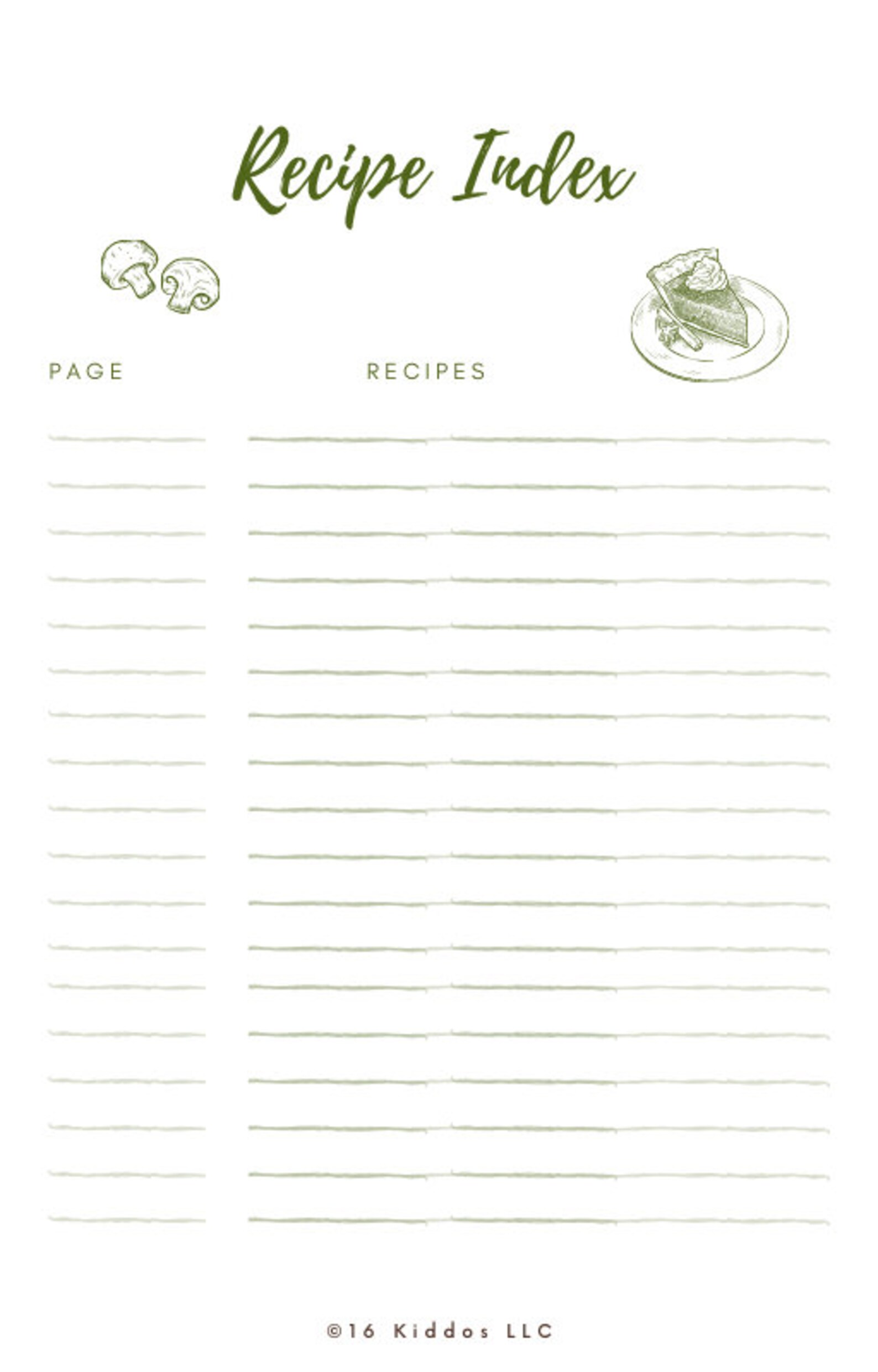 Cooking Journal Printable - Recipe Journal Printable - Printable Recipe ...