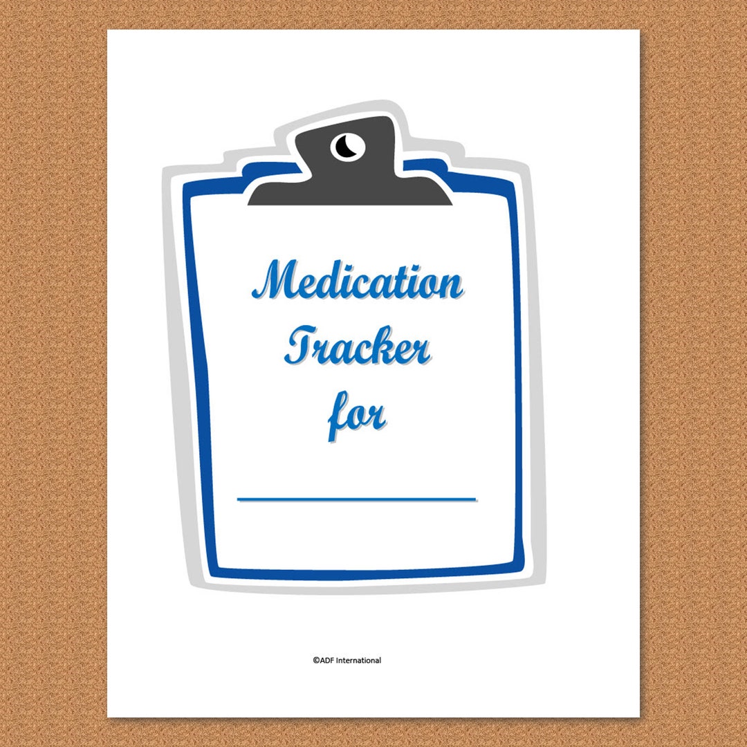Printable Medication Tracker Printable PDF Healthcare - Etsy