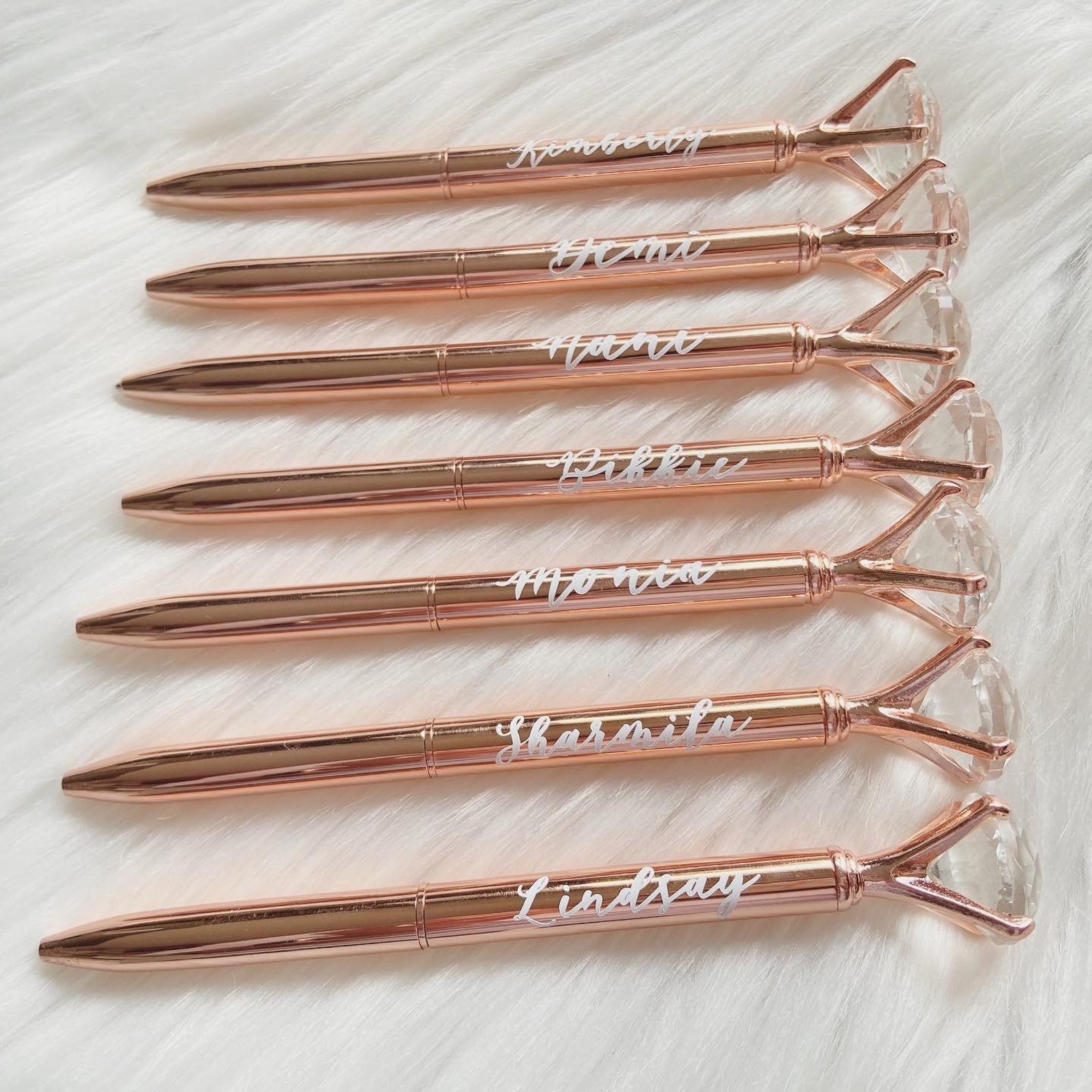 Personalised Diamond Pen Bling Gem Pen Bride Pen Bridesmaid - Etsy