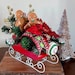 Gingerbread Sled Centerpiece, Sled With Gingerbread Men, Christmas ...