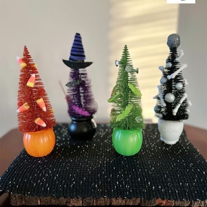 Halloween Tree Cauldron, Mini Halloween Tree Decor, Skull Cauldron ...