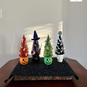 Halloween Tree Cauldron, Mini Halloween Tree Decor, Skull Cauldron ...
