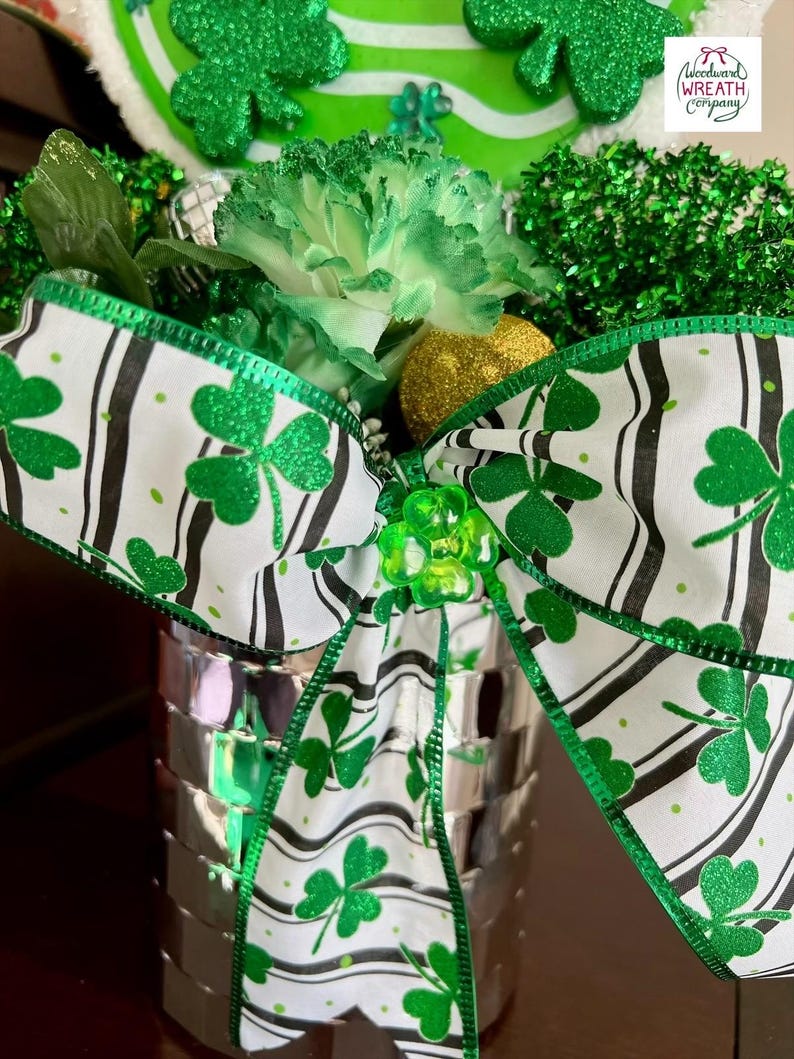Disco St Patrick's Day Lollipop Centerpiece Shamrock Arrangement - Etsy