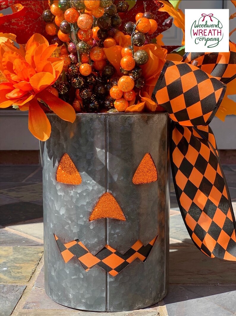 Halloween Centerpiece Jack O'lantern Centerpiece Pumpkin | Etsy