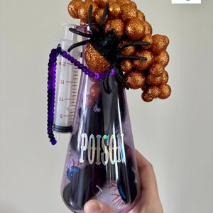 Poison Beakers, Bubbling Beaker, Halloween Poison Decor, Halloween ...