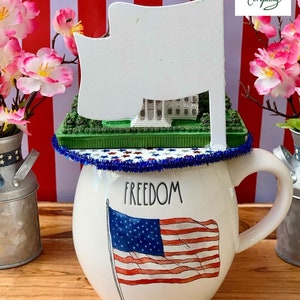 White House Mug Topper Washington DC Mug Topper American - Etsy