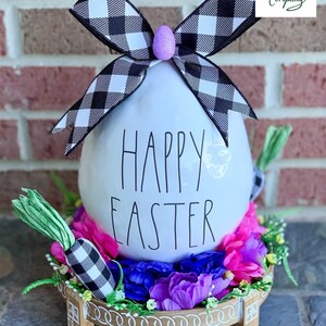 Rae Dunn Egg Centerpiece, Rae Dunn Happy Easter Egg Centerpiece, Rae ...