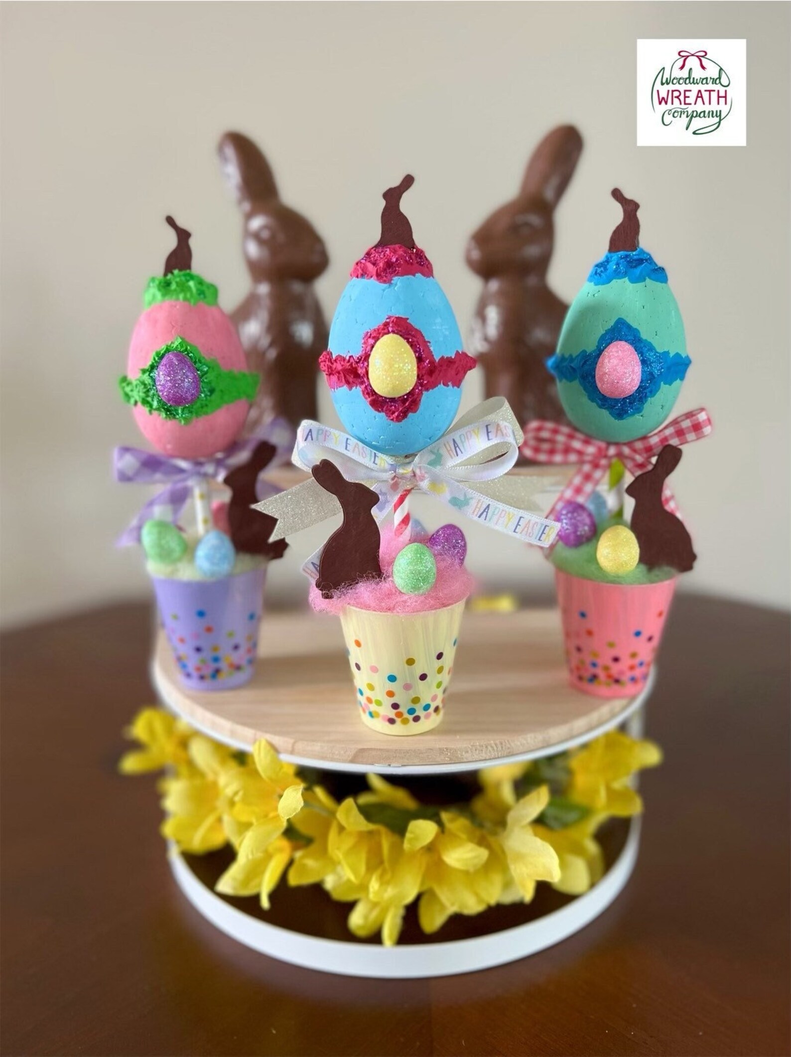 Mini Easter Candy Topiary Mini Frosting Egg Easter Candy - Etsy