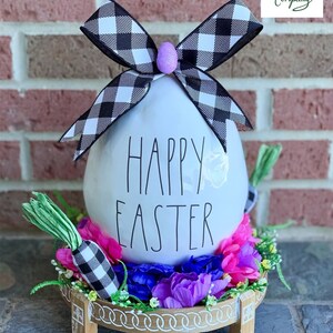 Rae Dunn Egg Centerpiece, Rae Dunn Happy Easter Egg Centerpiece, Rae ...