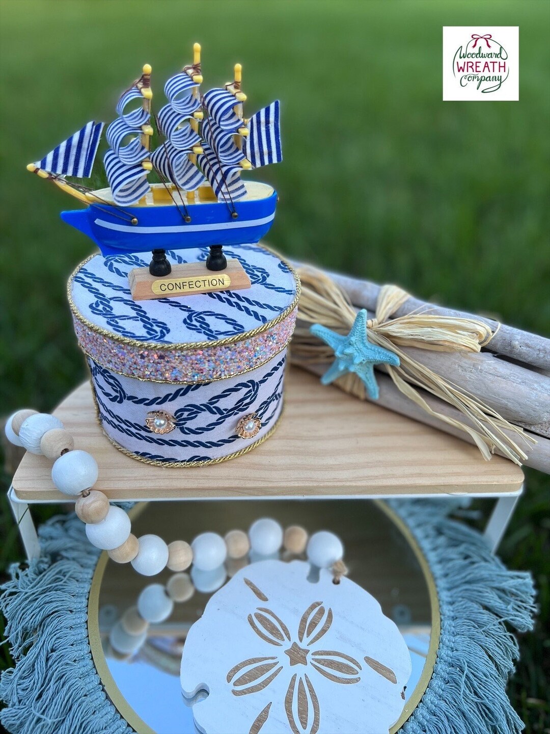 Ship Decorative Box, Nautical Box, Sailing Knot Box, Sailing Knot Decor ...