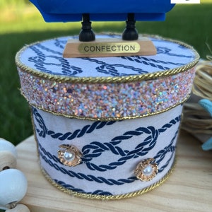 Ship Decorative Box, Nautical Box, Sailing Knot Box, Sailing Knot Decor ...