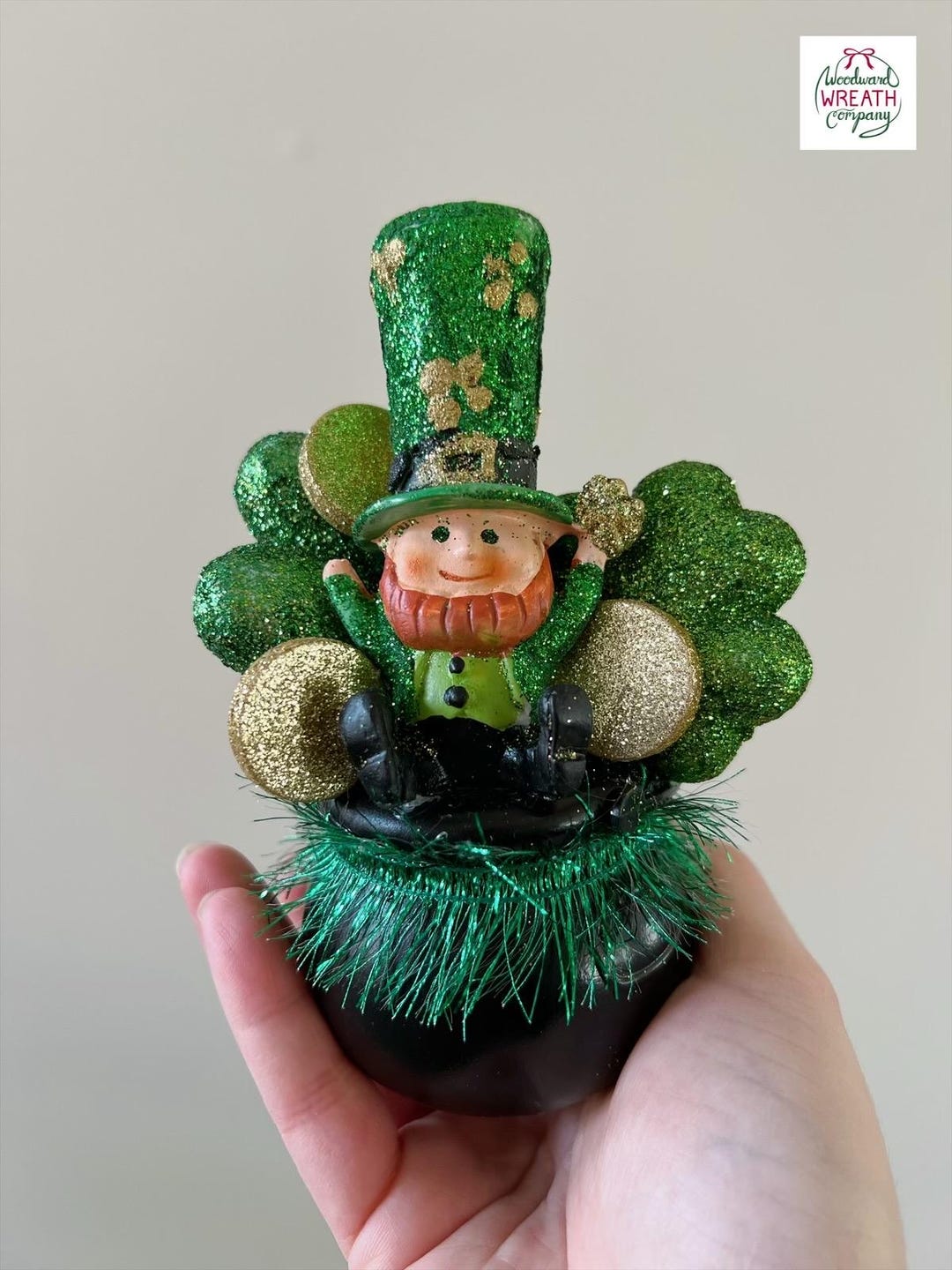 Leprechaun Mini Pot of Gold Shamrock Pot Mini St. Patrick's Day Tiered ...