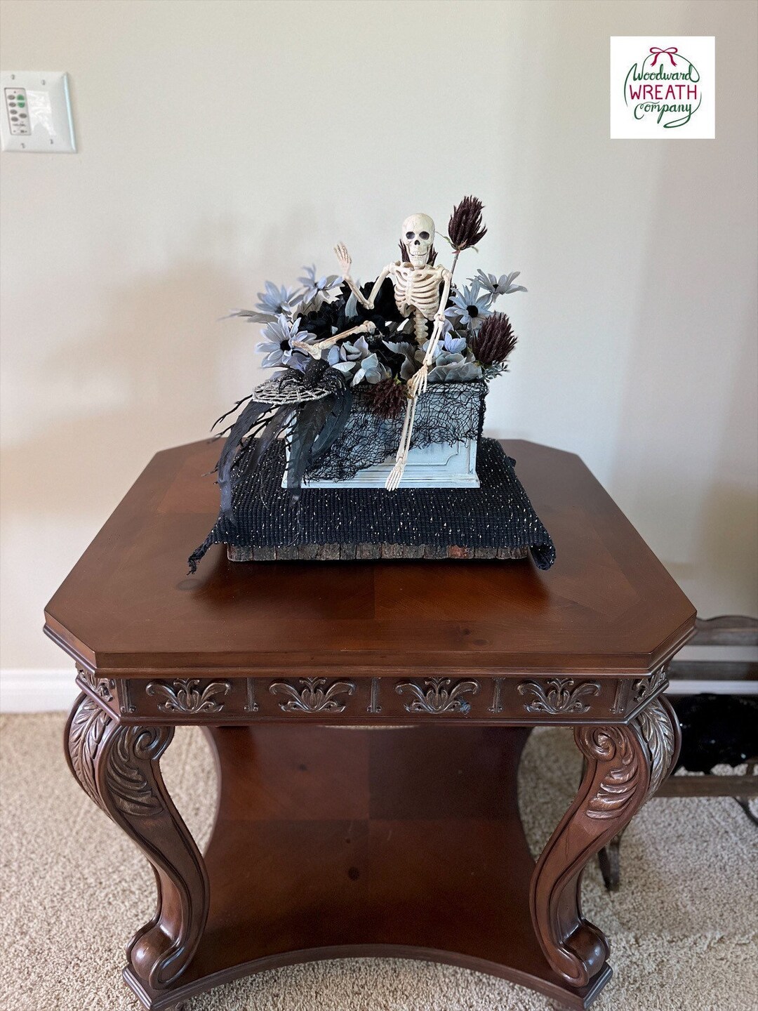 Skeleton Centerpiece, Crypt Centerpiece, Cemetery Centerpiece, Gothic ...
