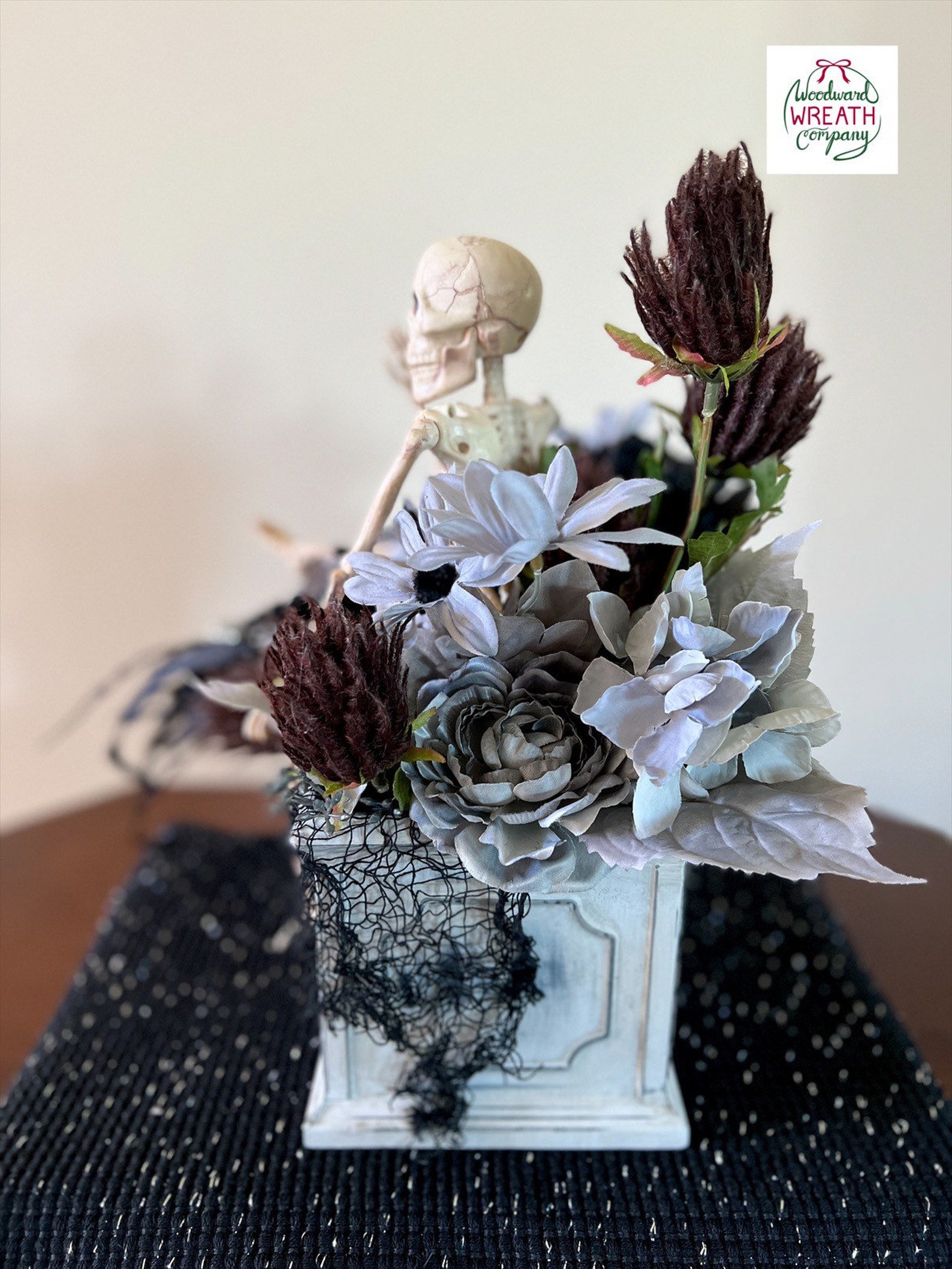 Skeleton Centerpiece Crypt Centerpiece Cemetery Centerpiece - Etsy