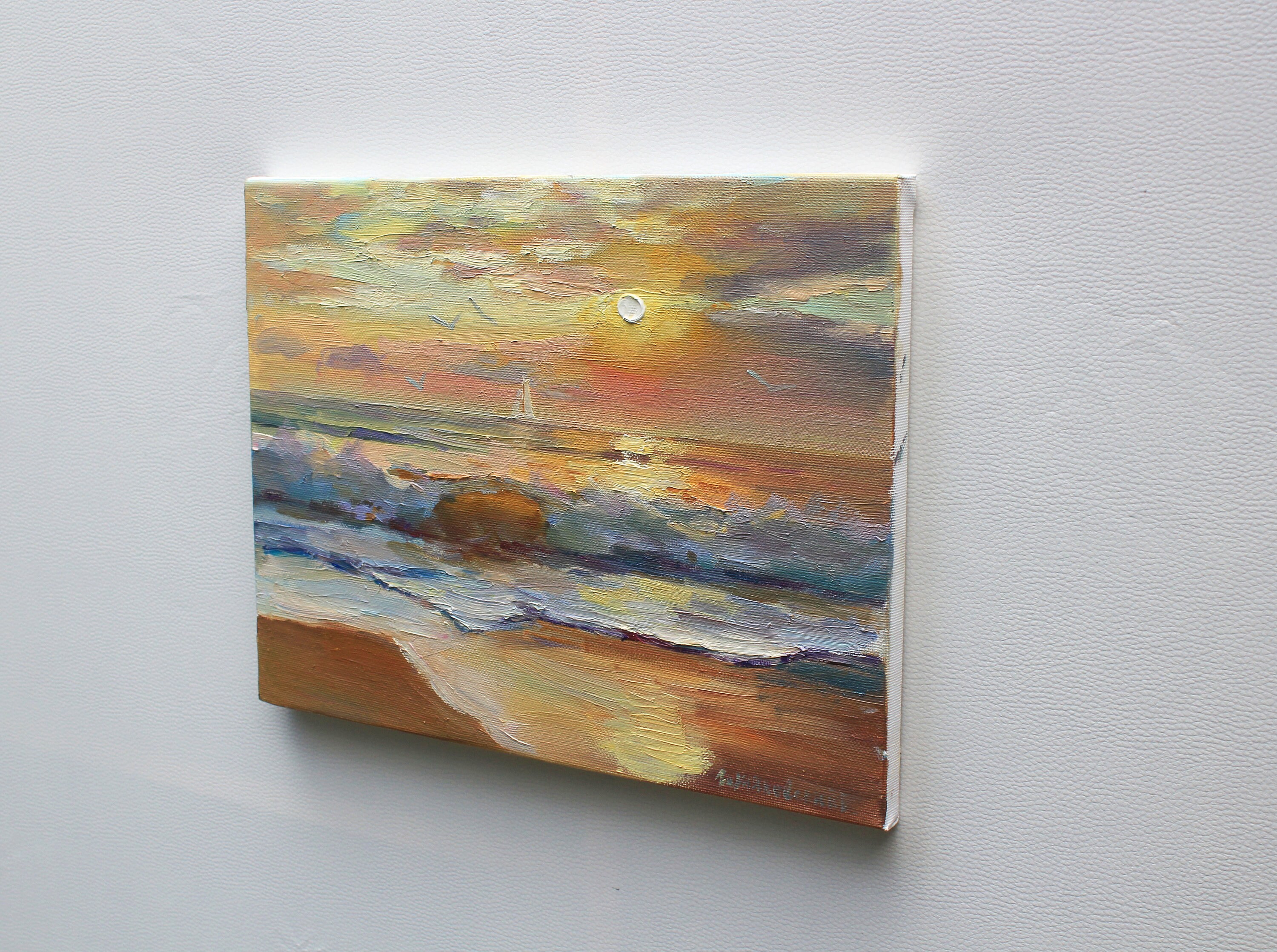 Dawn Painting Sunrise Painting Oil Sea Dawn Painting Ocean Sunrise ...
