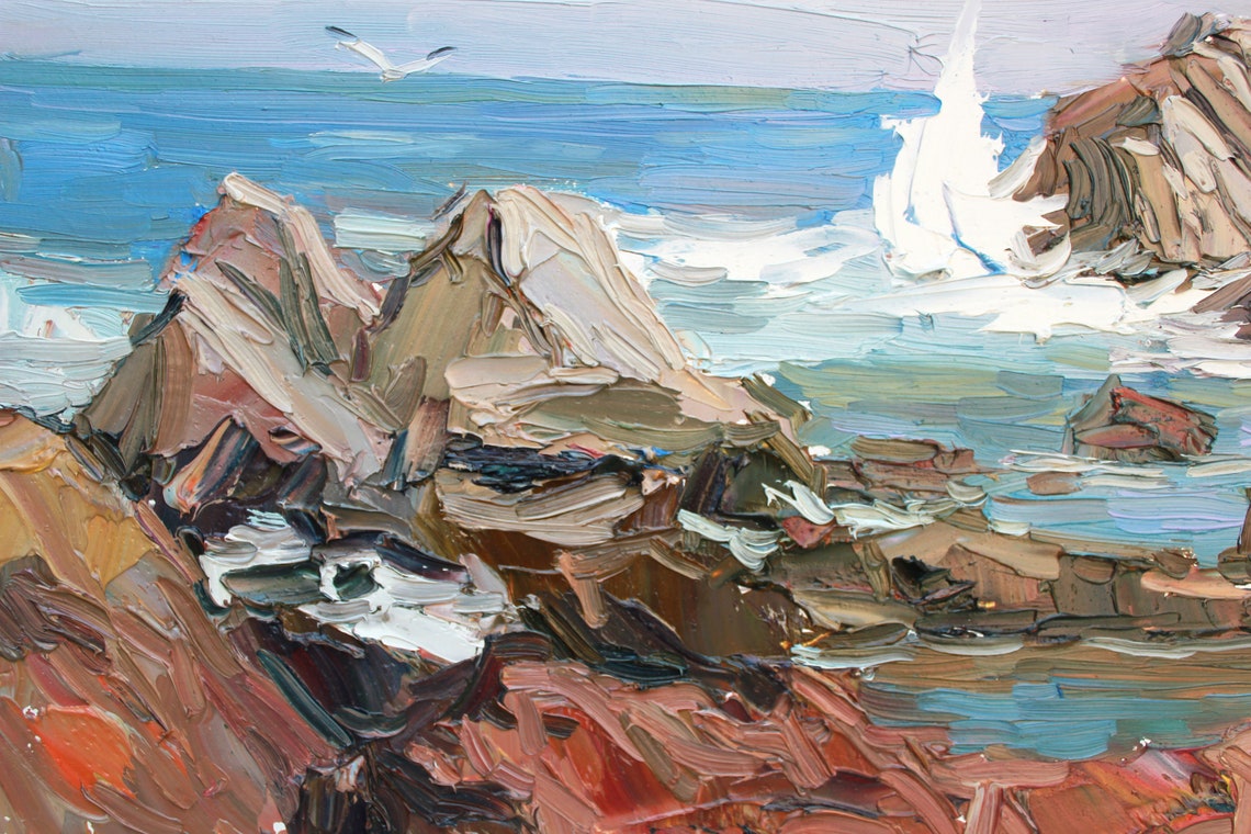 Sea Rocks Painting Rocks Rocks for Painting Sea Painting Oil - Etsy