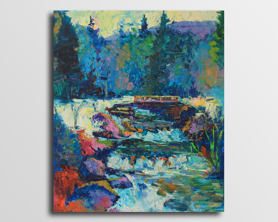 River Artwork River Painting Riverscape Painting River Painting Oil ...