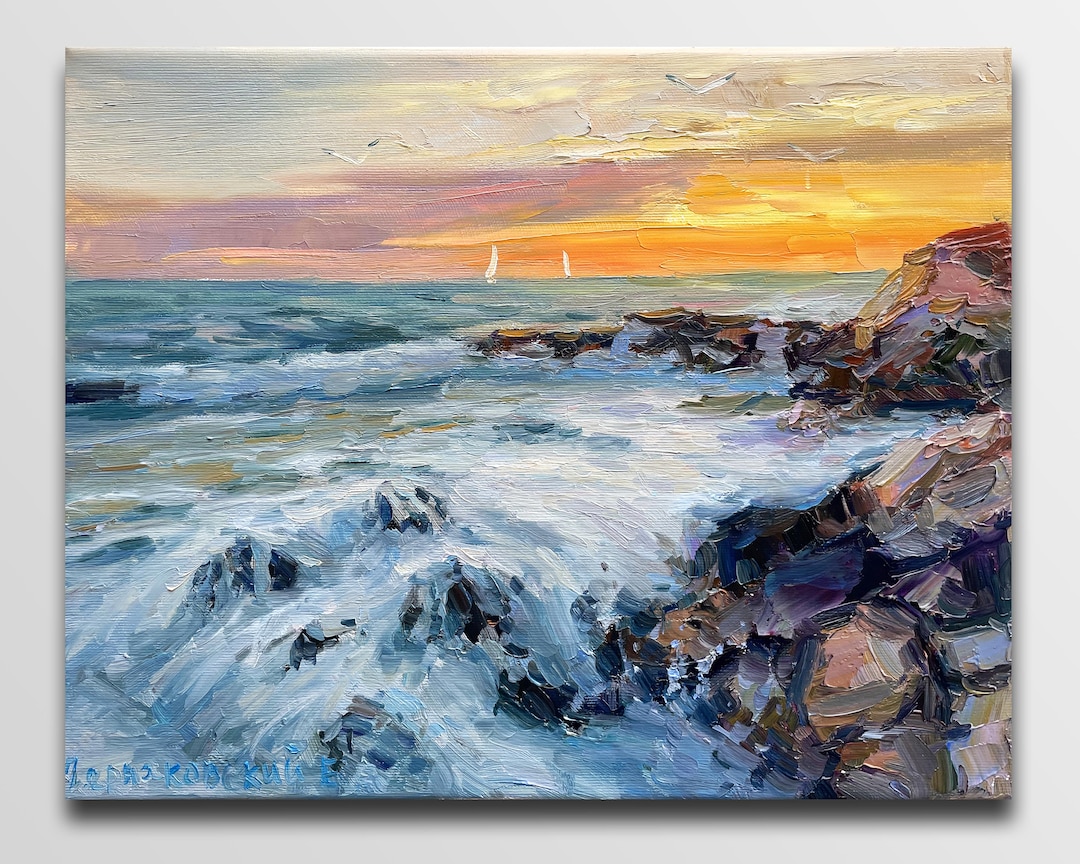 Marine Painting Marine Landscape Art Great Ocean Art Modern Marine ...