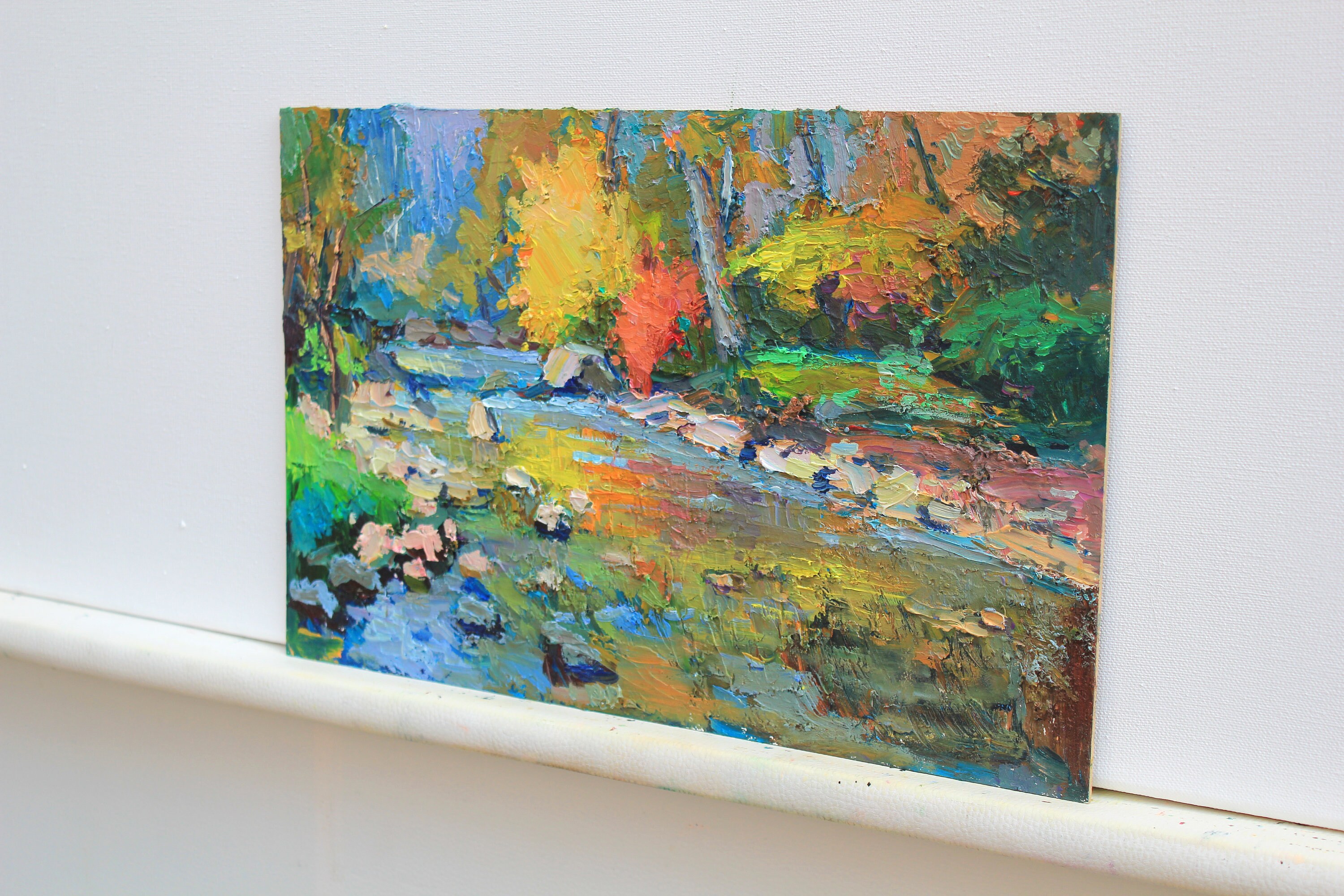 River Stones River Artwork River Painting Riverscape Painting River ...