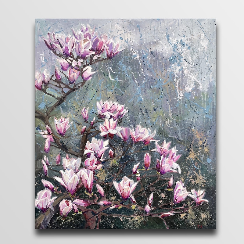 Magnolia Painting - Etsy