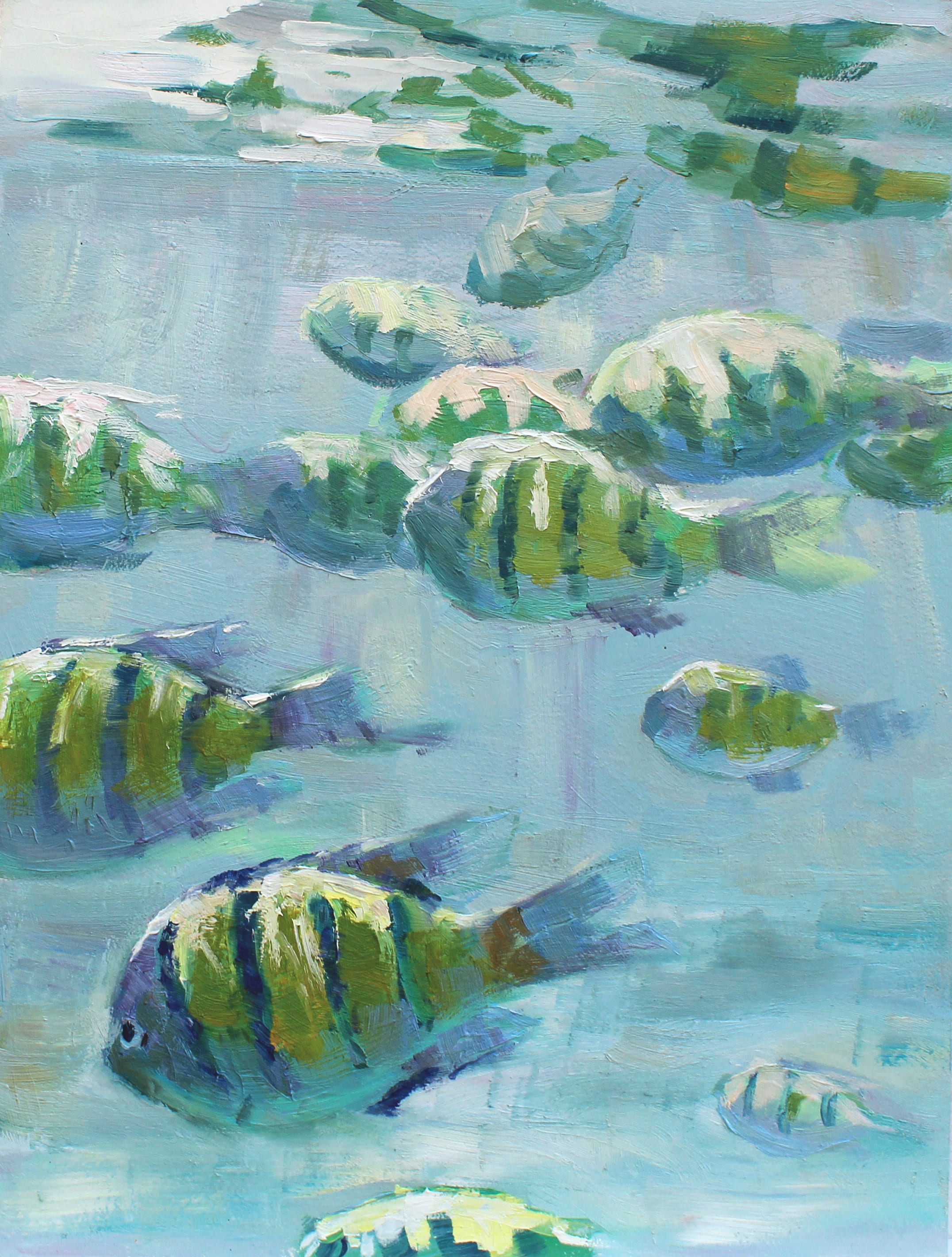 DEEP BLUE SEA Marine Life Painting Aquatic Life Painting - Etsy