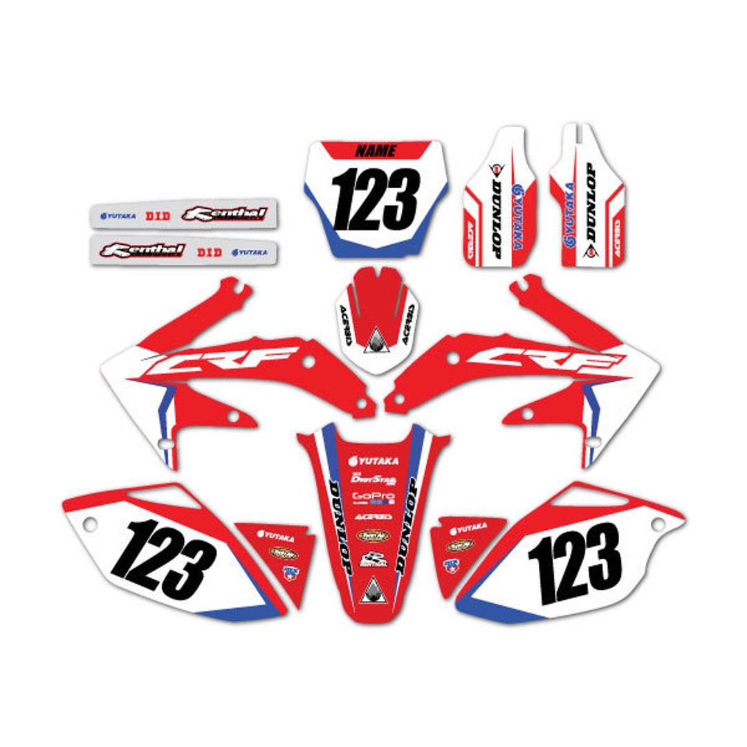 Honda CRF450R Factory HRC Team Graphics With Rider Number and Name 2005 ...