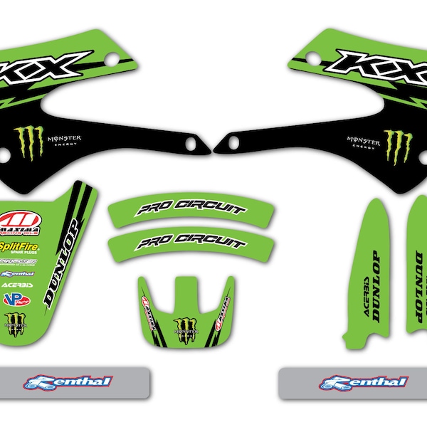 Kawasaki Decal Kit - Etsy